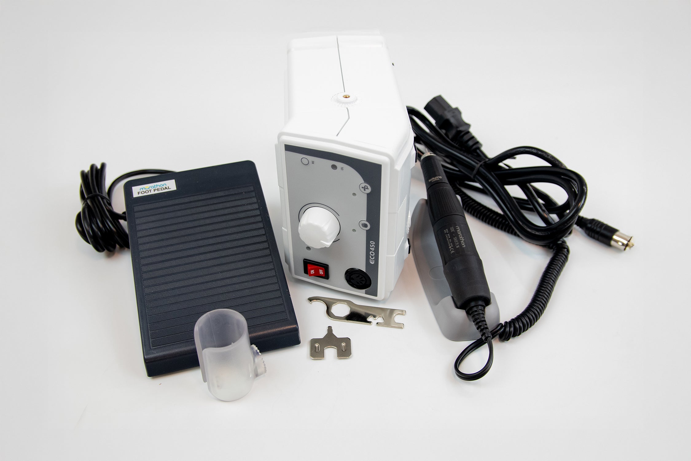 Saeyang ECO450 Powerful nail drill with SH37LN Handpiece and Speed Ped ...